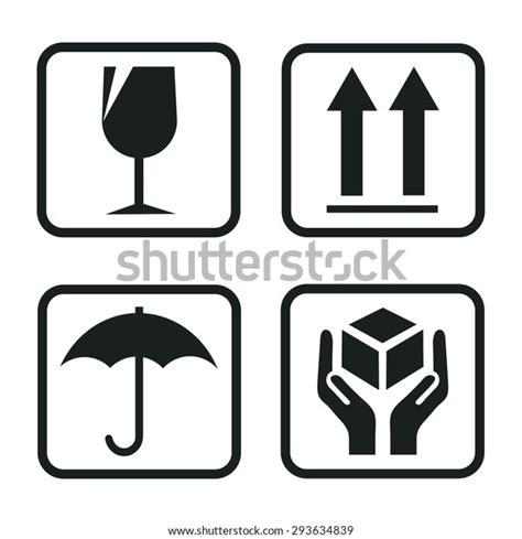 Black Fragile Symbol Isolated On White Stock Vector Royalty Free 293634839 Black Fragile Symbol Isolated On White Stock Vector Royalty Free 293634839