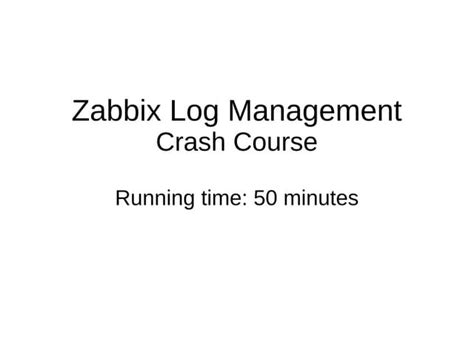 Rihards Olups Zabbix Log Management Ppt