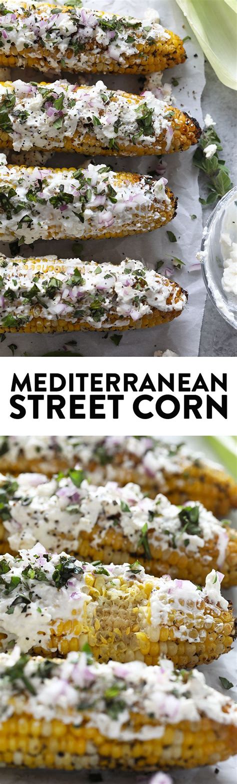 Give The Classic Corn On The Cob A Major Makeover With This Grilled Mediterranean Street Corn