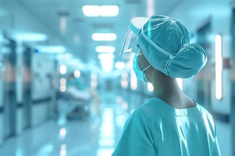 Medical Professional In A Hospital Setting Premium Ai Generated Image