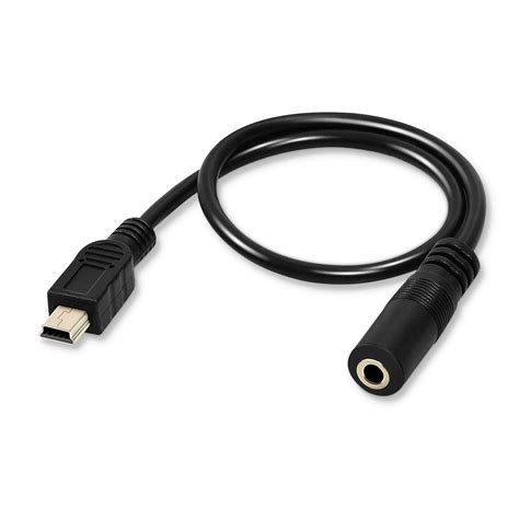 3 5mm Female To 5 Pin Mini Usb Male Microphone Connection Cable Walmart Business Supplies