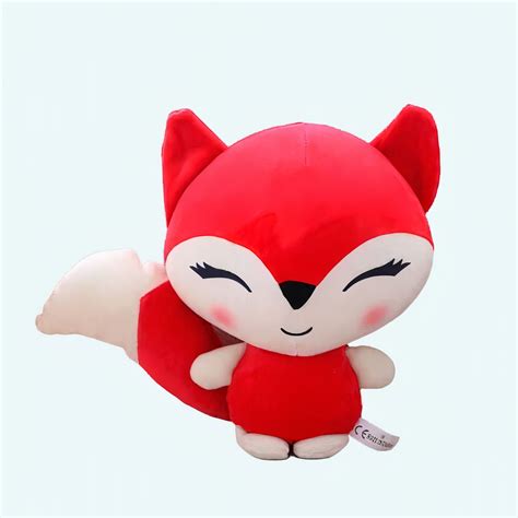 Red Kawaii Fox Cuddly Toy Too Cute • Magic Plush