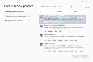 How To Create ASP NET MVC5 Web Project In Visual Studio 2022
