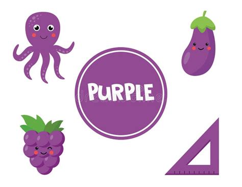 Set Of Color Flashcards Stock Vector Illustration Of Juice 15858939