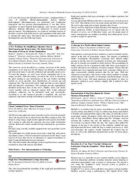 Pdf A New Technique For Simplifying Colpotomy Step In Total