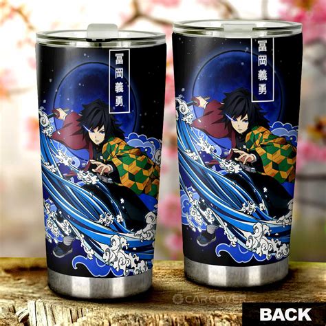 Giyuu Tomioka Anime Tumbler Cup Custom Anime Demon Slayer HookTab