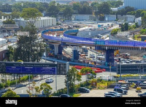 Construction Of The Sydney Gateway Project At Sydney Airport In