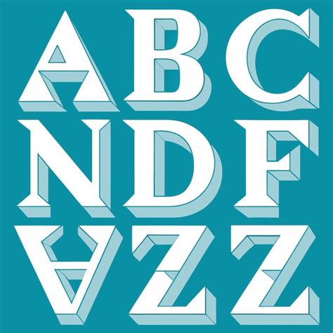 Conjunto De Letras Garabateadas Vector Premium