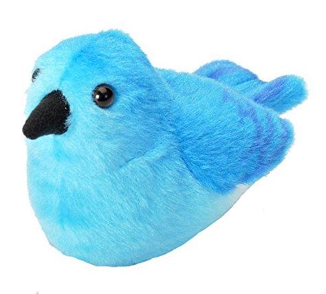 Wild Republic Audubon Birds Mountain Bluebird Plush With Authentic Bird