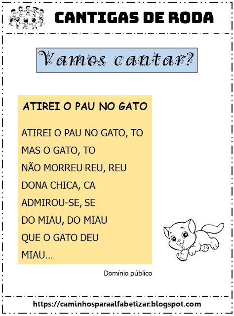 Caminhos Para Alfabetizar Cantigas De Roda