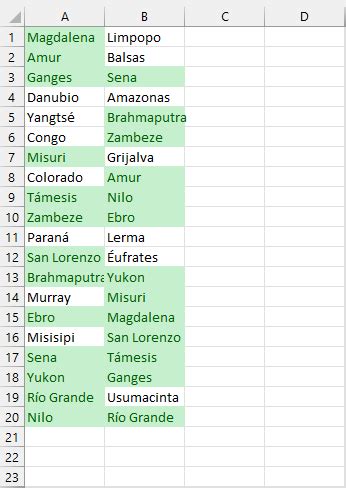 Cómo comparar dos columnas en Excel Excel Total Cómo comparar dos columnas en Excel Excel Total
