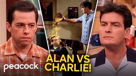 Two And A Half Men 12 Minutes Of Charlie Alans Biggest Fights