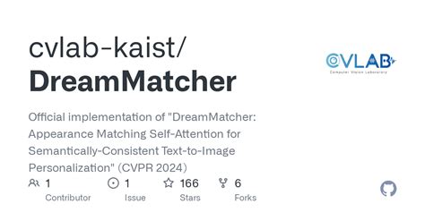 GitHub Cvlab Kaist DreamMatcher Official Implementation Of DreamMatcher Appearance Matching