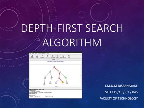 Depth First Search Dfs Pptx