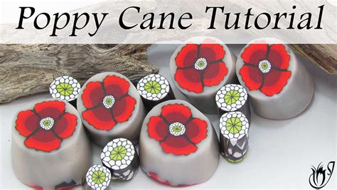 Polymer Clay Poppy Cane Tutorial