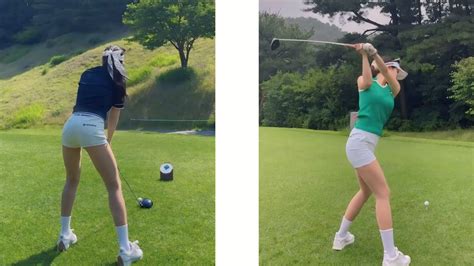 귀염둥이골프tv 최고의 스윙 조합klpga 최민채 프로 스윙 모음 최민채프로 Youtube