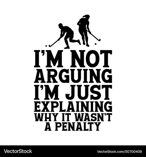 Funny Hockey Tee Shirt Cool Gag Royalty Free Vector Image