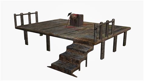 3D Execution Axe Scaffold TurboSquid 2144650