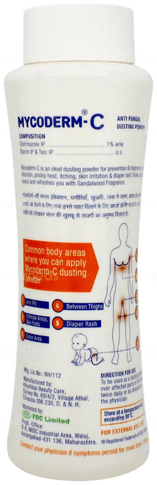 Mycoderm C 1 Dusting Powder 100 Gm Order Mycoderm C 1 Dusting Powder 100 Gm Online At Truemeds