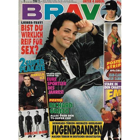 BRAVO Nr 5 24 Januar 1991 Richard Grieco Zeitschrift