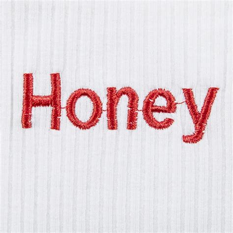 Sexy Women Crop Top Summer Honey Letter Embroidery Strap Tank Tops