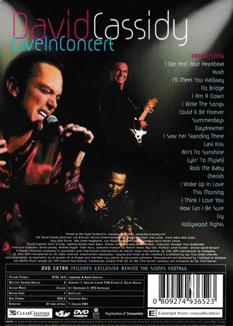 David Cassidy Live In Concert Neverdiemedia