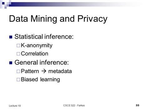 Inference Problem Privacy Preserving Data Mining. - ppt download