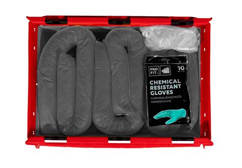 Densorb Emergency Spill Kit In Red Hinged Box Universal Version