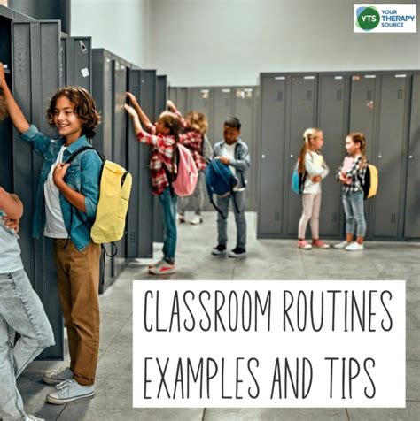 Classroom Routines Examples And Tips Your Therapy Source