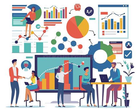 Team Analyzing Business Data Charts With Diverse Professionals And