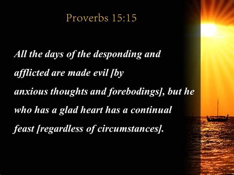 Proverbs 15 15 The Cheerful Heart Has A Continual Powerpoint Church