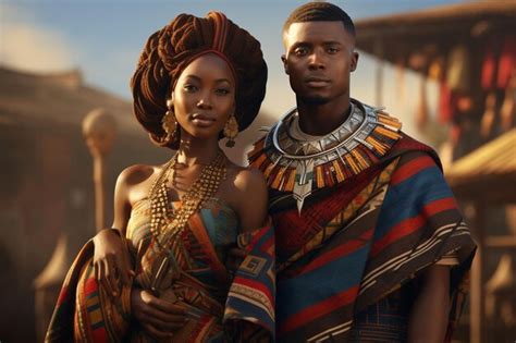 premium photo fashionable couple showcasing coordinating generative ai