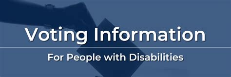 Voting And Accessibility What People With Disabilities Should Know Tcdd