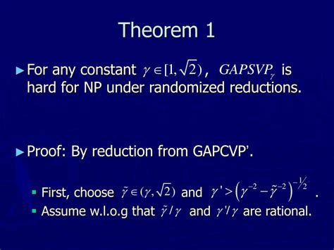 ppt shortest vector in a lattice is np hard to approximate powerpoint