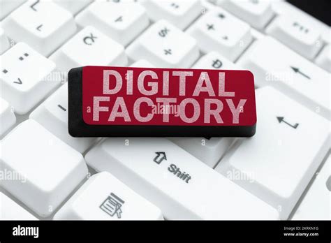 Writing Displaying Text Digital Factory Business Concept Uses Digital Technology To Operate The