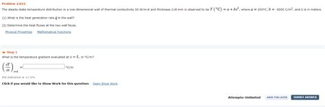 Solved Problem The Steady State Temperature Chegg