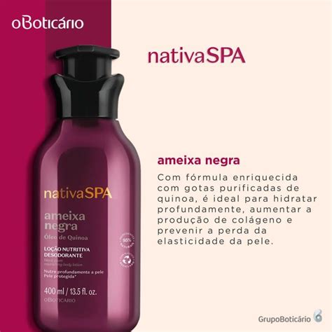 O Boticário Hidratante Corporal Nativa Spa Ameixa Negra O Boticário 400