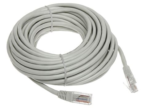 PATCHCORD RJ45 10 GREY 10 M RJ 45 Patchcords Up To 50 M Delta
