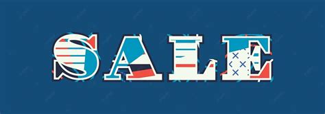 Sale Concept Word Art Illustration Word Typescript Illustration Vector Word Typescript