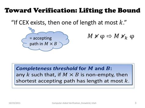 Ppt Linear Completeness Thresholds For Bounded Model Checking