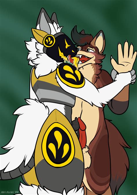 Rule 34 Absurd Res Blush Canid Canine Canis Coyote French Kiss