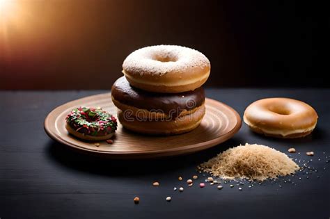 Various Kinds Of Delicious Donuts Stock Illustration Illustration Of Celebrate Types 277669300