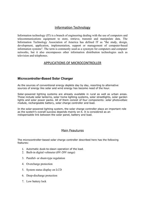 Applications Of Microcontroller Pdf