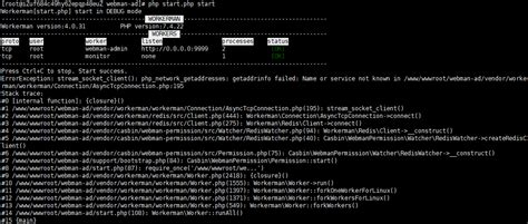 php start php start报这个错 Issue 1 Tinywan webman admin GitHub