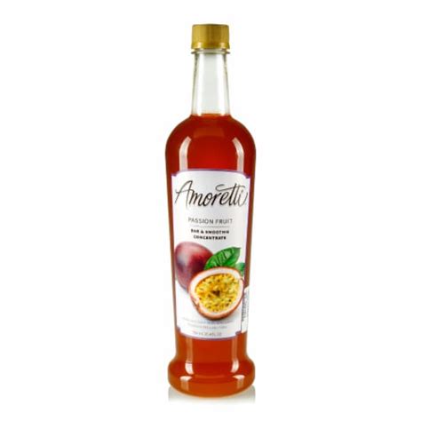 Amoretti Passion Fruit Bar And Smoothie Concentrate 750 Ml 1 Pack