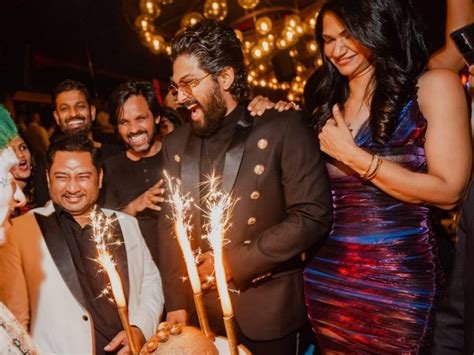 Allu Arjun Celebrates His Birthday In Serbia Telugu Cinema
