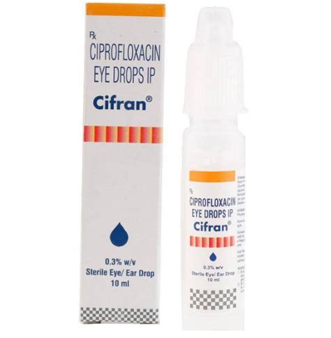 Cifran Infection Ee Drops 10 Mlbottle Price From Rs1117unit