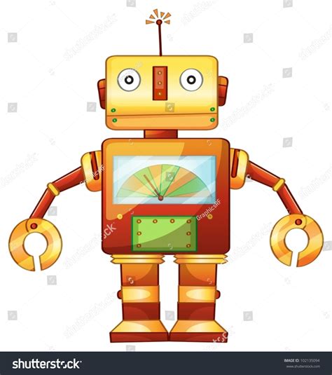 Illustration Retro Robot Stock Vector Shutterstock