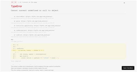 Gesture Pinch Codesandbox