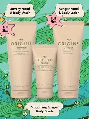 Origins Bath And Body Origins Ginger Aromatic Hand Body Trio Set